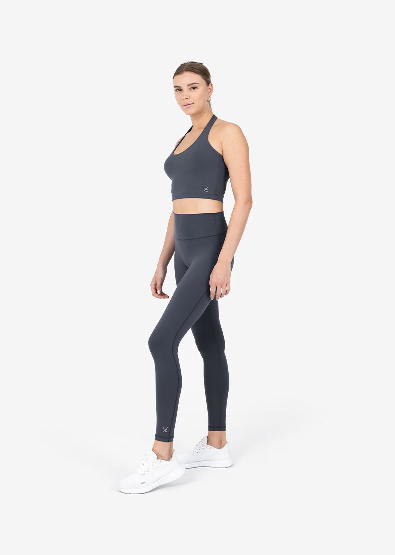 Elevate Life Halter Tank Bra Graphite – LC
